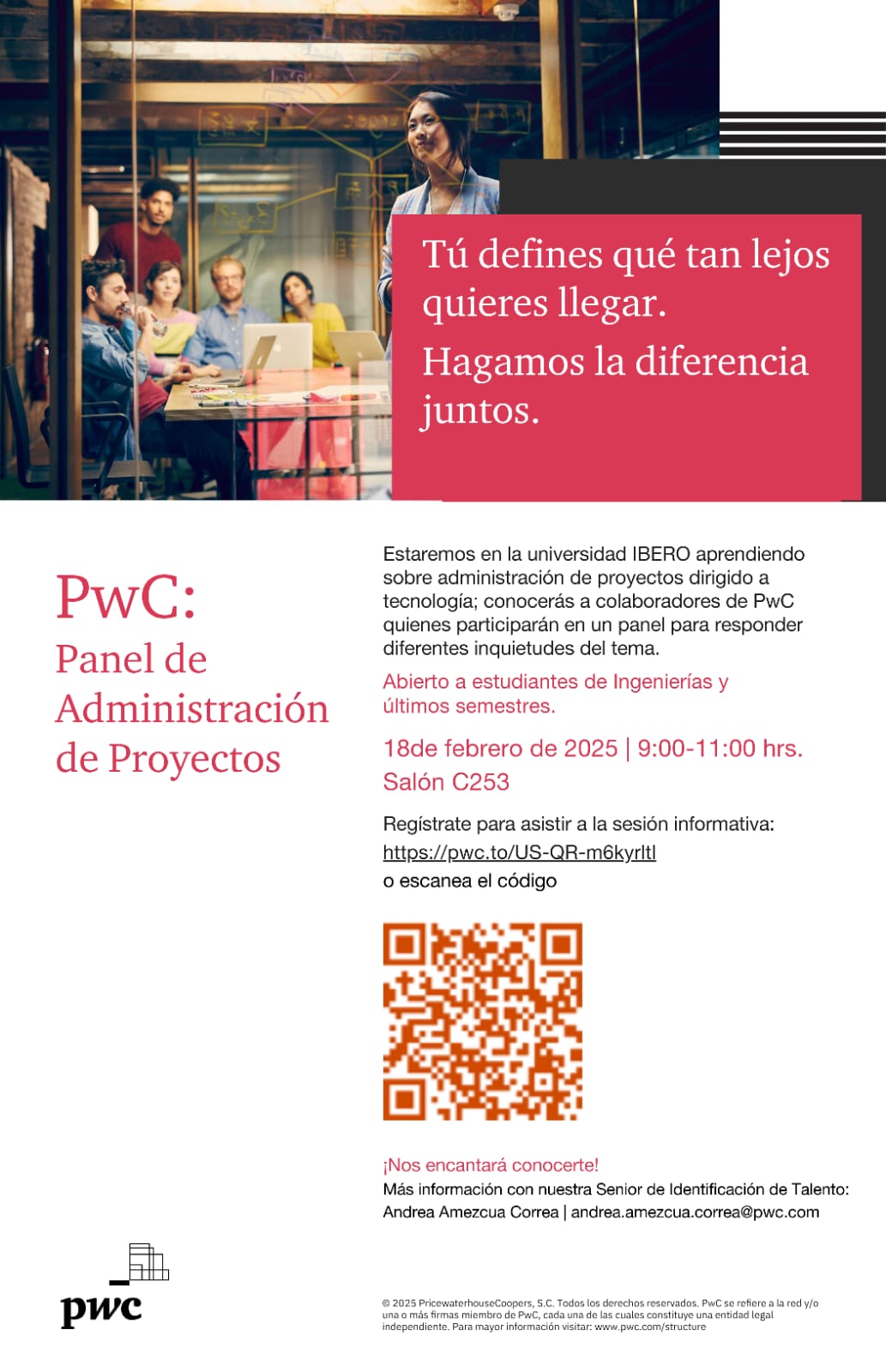 PwC Panel de Administración de Proyectos – Trayectoria Profesional IBERO