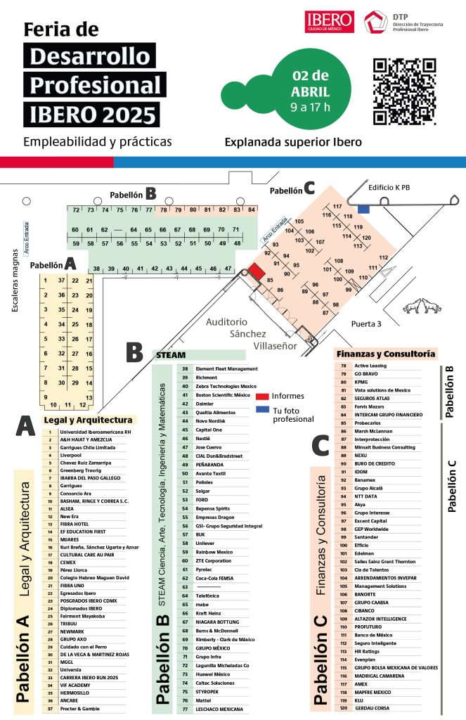 Mapa Feria 2025 – Desarrollo Empresarial IBERO