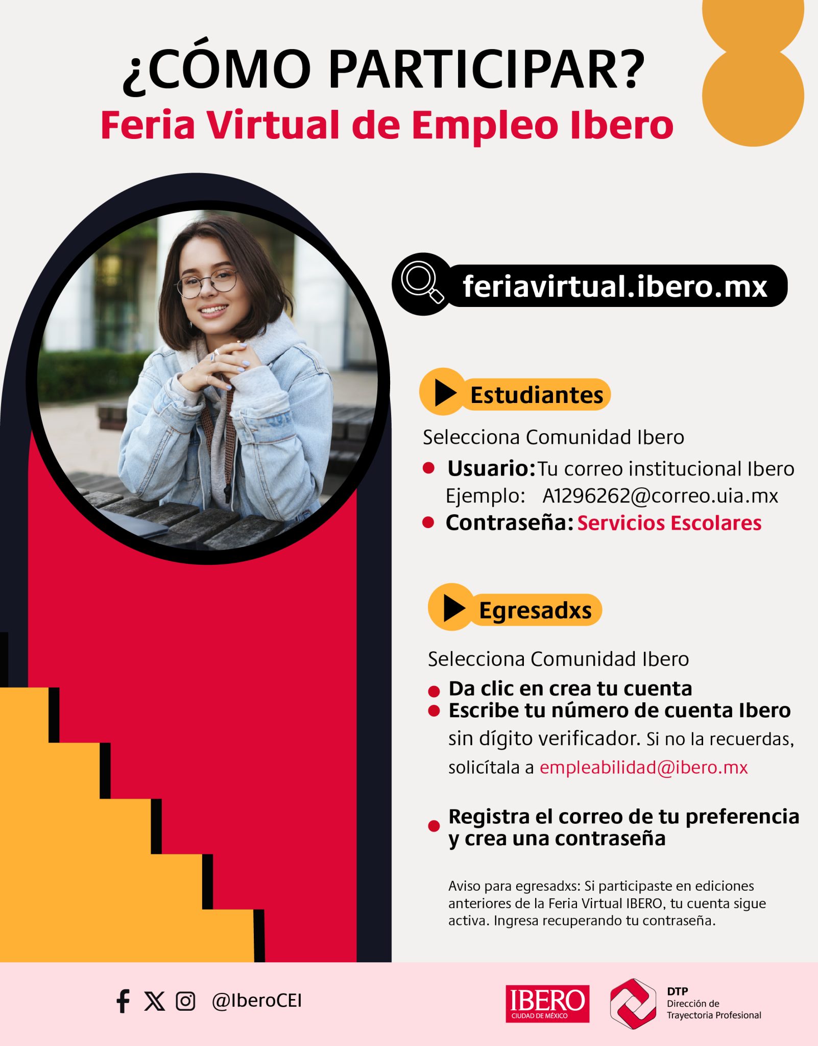 Feria virtual del empleo IBERO 2025 – Desarrollo Empresarial IBERO